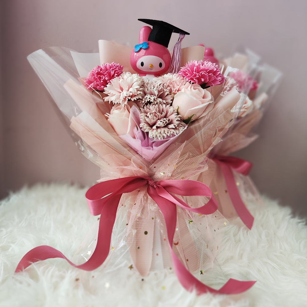 Melody bouquet, Melody graduation bouquet, soap flower bouquet ...