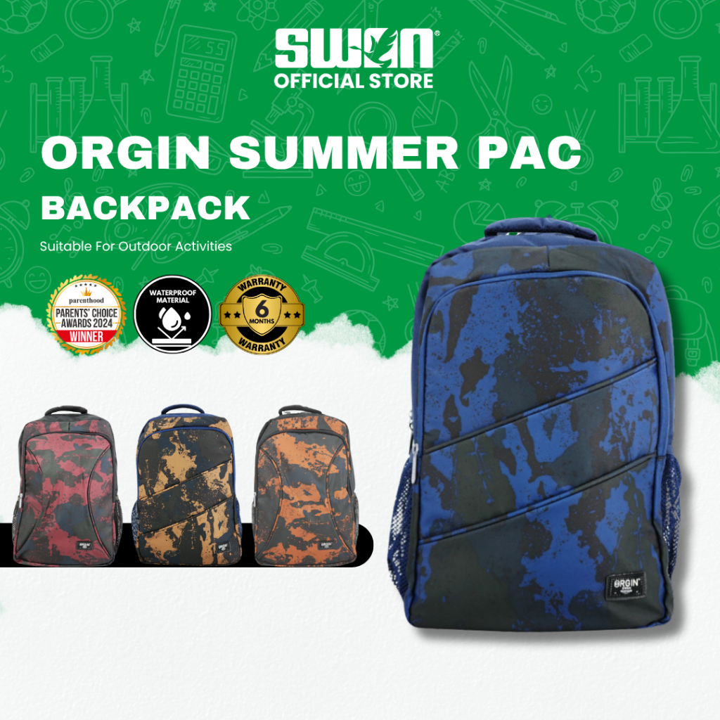 SWAN Summer Orgin Pac School Backpacks | Shopee Malaysia