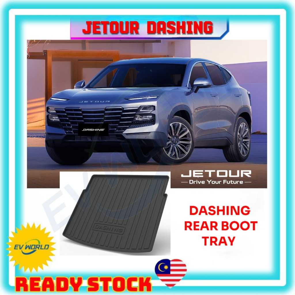 【JT03】JETOUR DASHING TPE Boot Mat Rear Trunk Boot Tray Back Trunk ...