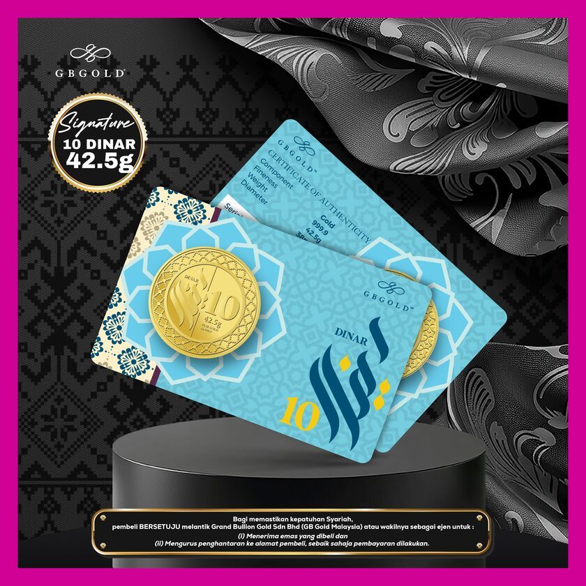 GB GOLD Signature 10 Dinar 42.5g (Emas 999.9) | Shopee Malaysia