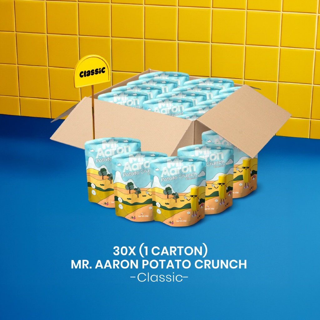 Mr. Aaron Potato Crunch - Classic (1 CARTON - 30 PACK) | Shopee Malaysia