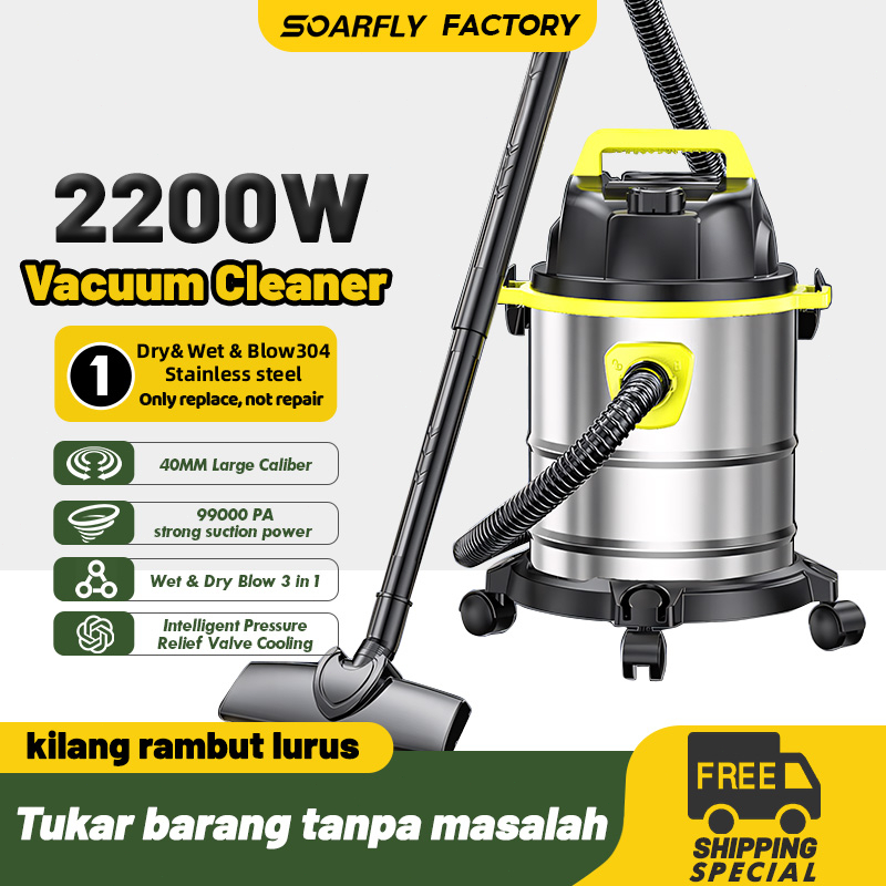 SOARFLY Vacuum cleaner 18 Litre Vacuum Cleaner Vacum 3 IN 1 PRO Vaccum ...