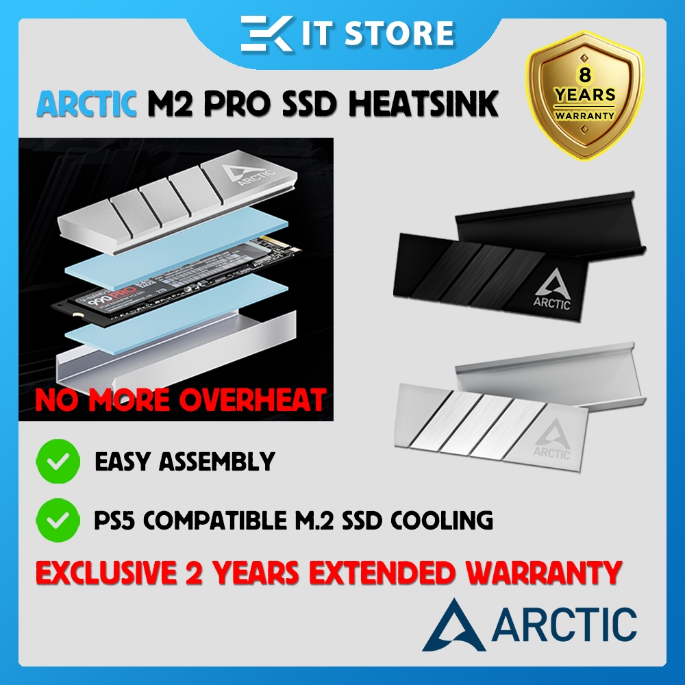 (Ready stock) Arctic M2 Pro SSD Cooler for NVME M.2 2280 Drives ...