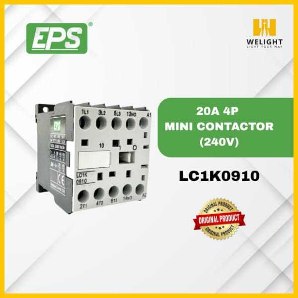 【READY STOCK】EPS Mini Contactor 4P 20A 240V | Suis Magnetik Mini ...