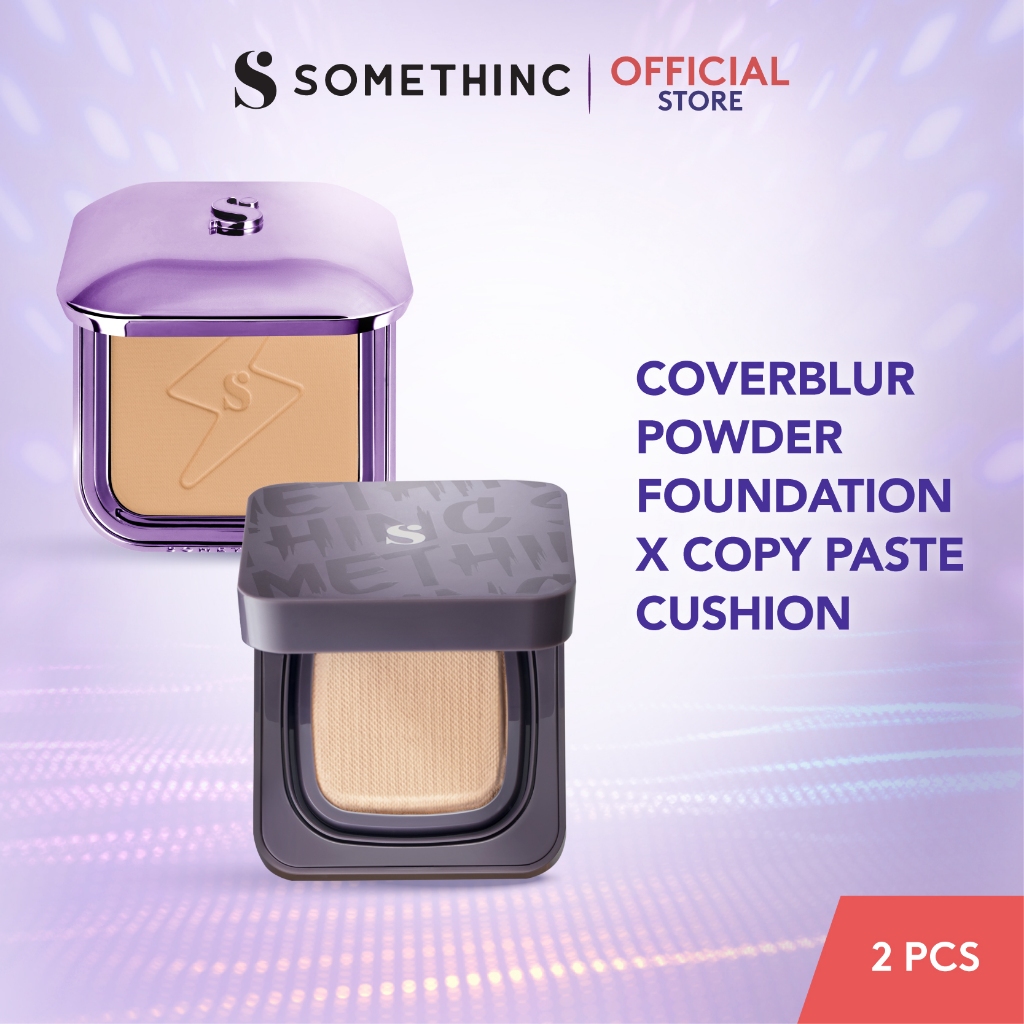 SOMETHINC [2PCS] Copy Paste CoverBlur Powder Foundation & Copy Paste ...