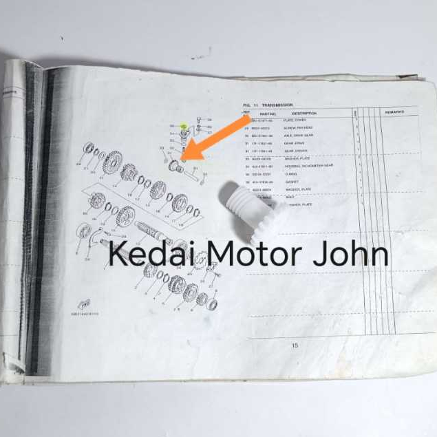 YAMAHA Y125Z GEAR DRIVE TACHOMETER ORIGINAL ( 17F-17831-00 ) | Shopee ...