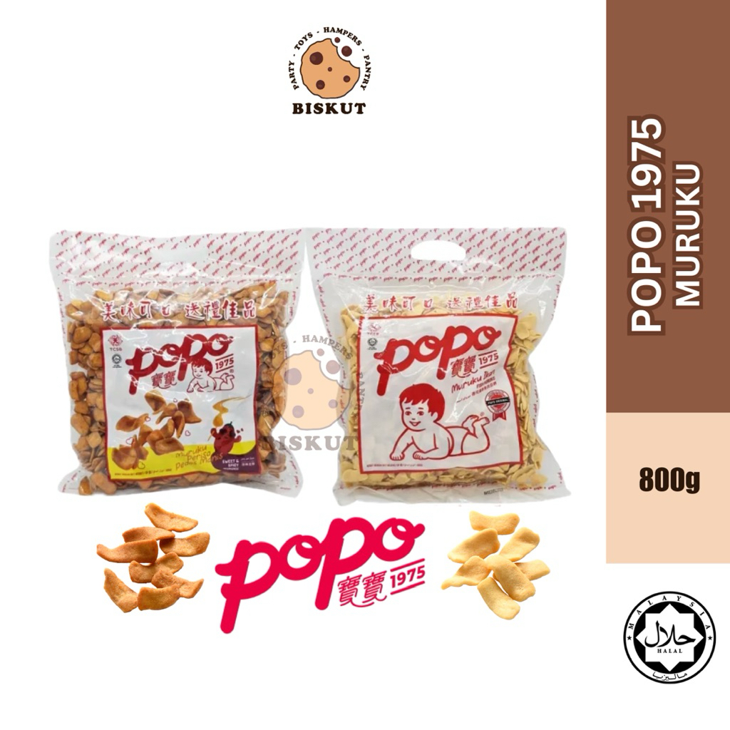 POPO MURUKU Traditional Ikan Original and Sweet & Spicy 800g | Shopee ...