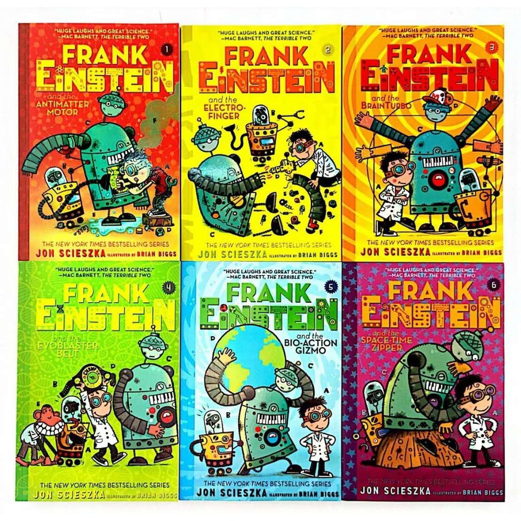 Frank Einstein Series 6 books collection by Jon Scieszka | Graphic ...