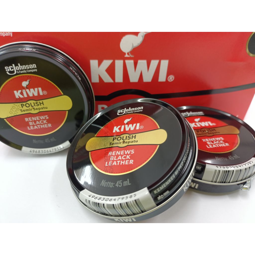 READY STOCK!!! Kiwi Shoe Polish Black 45ml/Polish Kasut Kiwi/100% Original Genuine by Johnson A ...