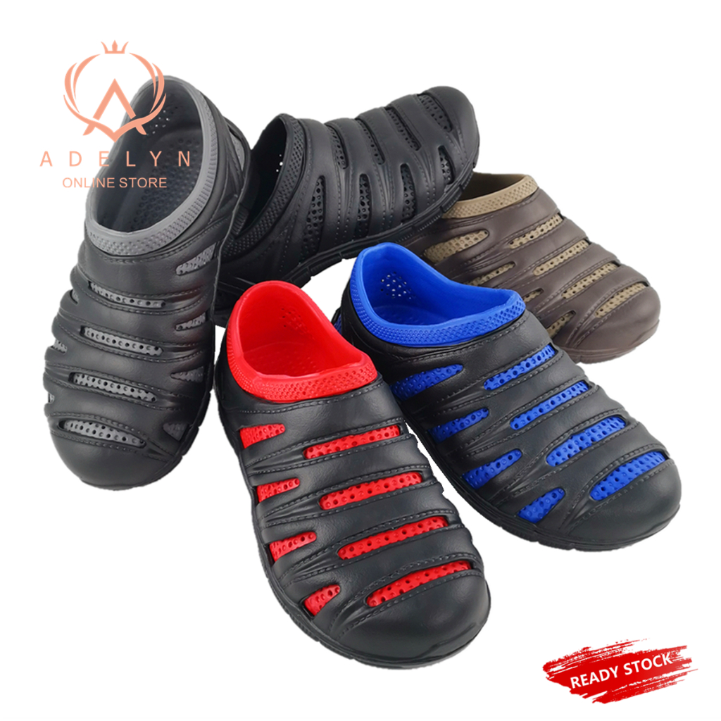 Kasut Lelaki Eva Krocs Kerja Ringan Ad1 Men Sport Clog Light Weight ...