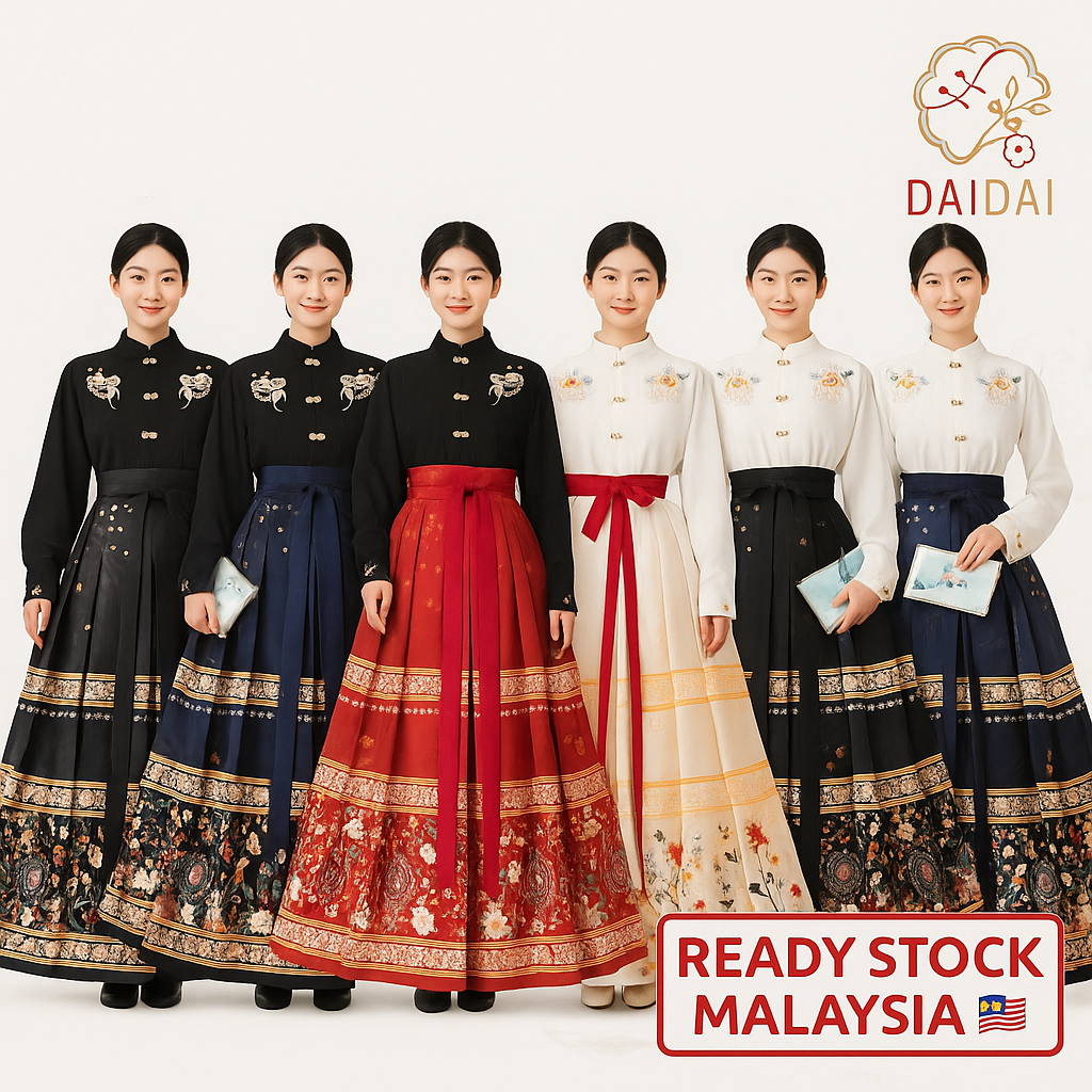 daidai (Ready Stock) Mamianqun Hanfu Cheongsam Baju Long Skirt Chinese ...