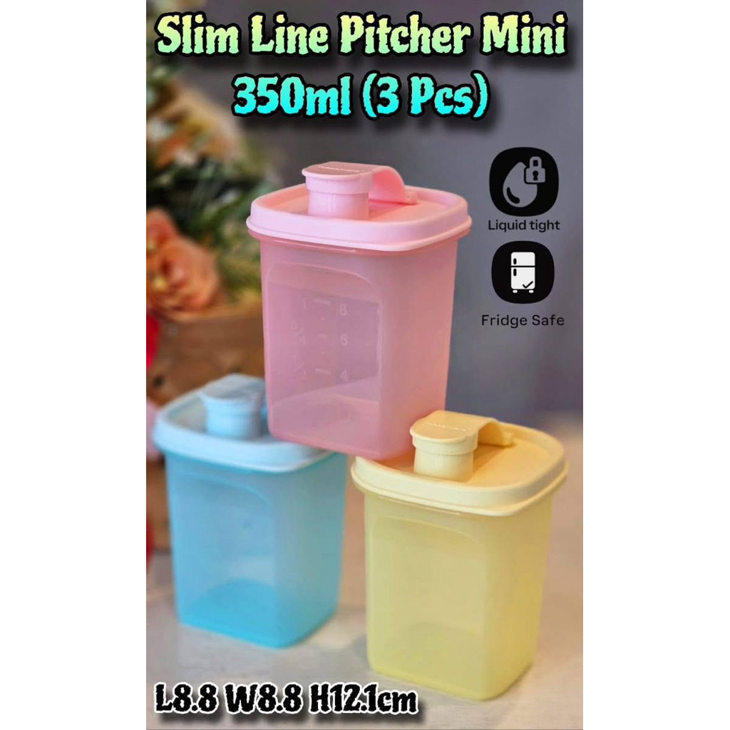 Tupperware Fridge Water Bottle 2L Pocket Fridge Chill Fresh Pourer 1L ...