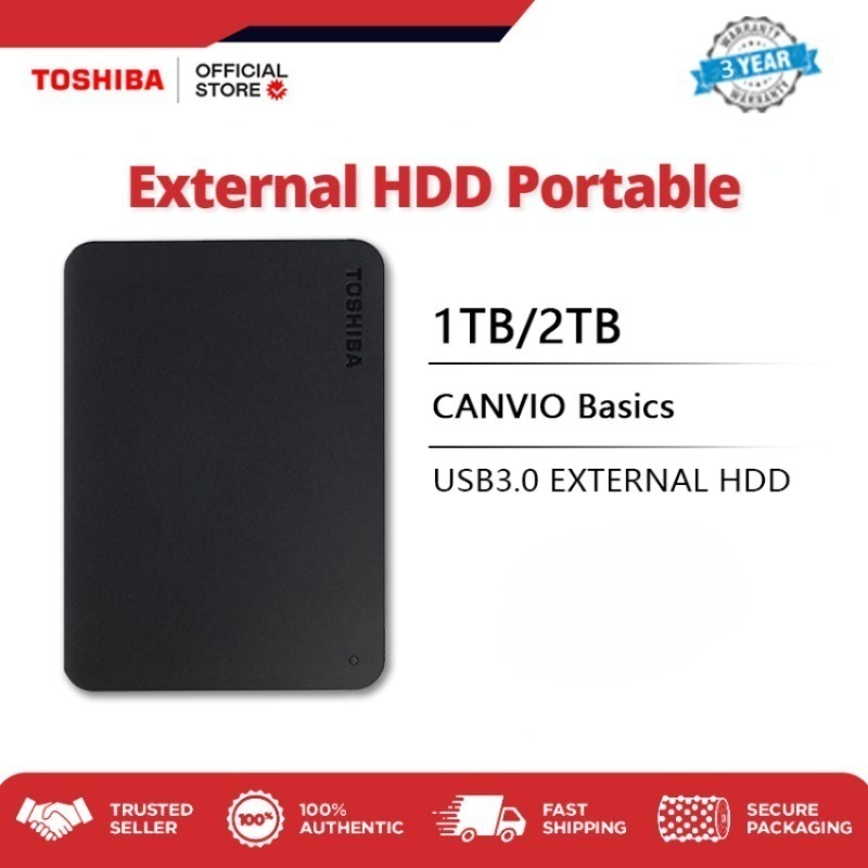 Toshiba External Hard Drives (new) 1TB 2TB External HDD USB 3.0 For Mac ...