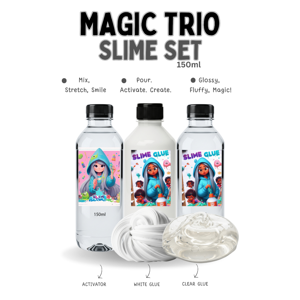 Magic Trio Slime Set – All-in-One Slime Starter Fun! 150ml | Shopee ...