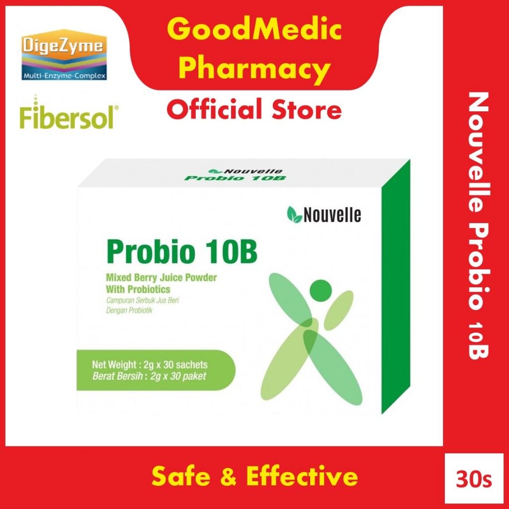 Nouvelle Probio 10B 10 Billion CFU Probiotic 2g Powder Sachet (30s ...