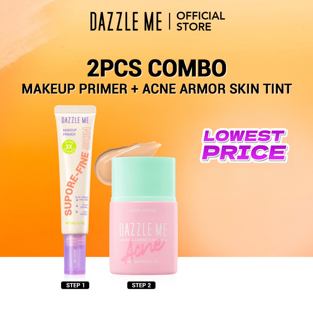 [Primer Make Up Bundle Deals] [Ready Stock] DAZZLE ME 2PCS KOMBO Primer ...