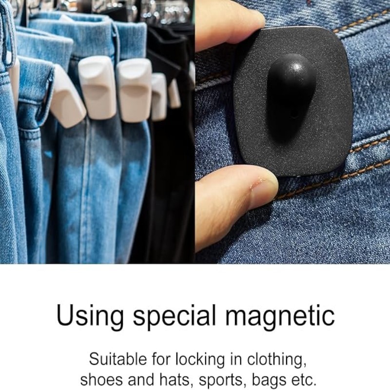 Security Hard Tag 100 Pcs Am 58khz 50mm Grey Abs Material EAS System ...