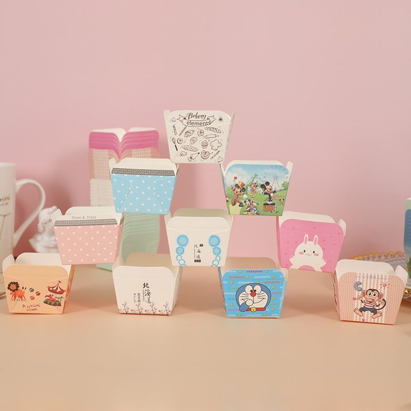 muffin Square Hokkaido cup cake paper cup100pcs北海道方形蛋糕纸杯cup cake paper ...