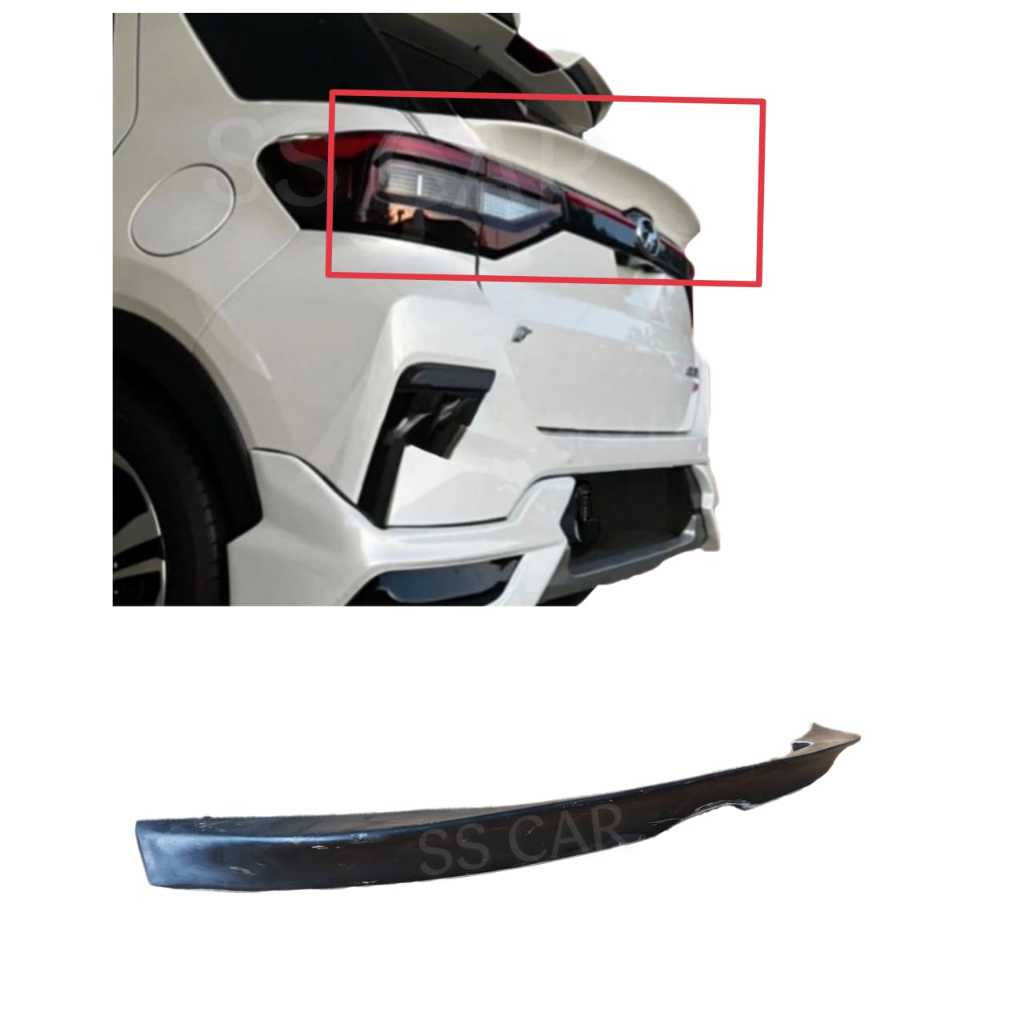 PERODUA ATIVA 2021 TAIL GATE SPOILER - MODELLISTA - FIBER -!!! WITHOUT ...