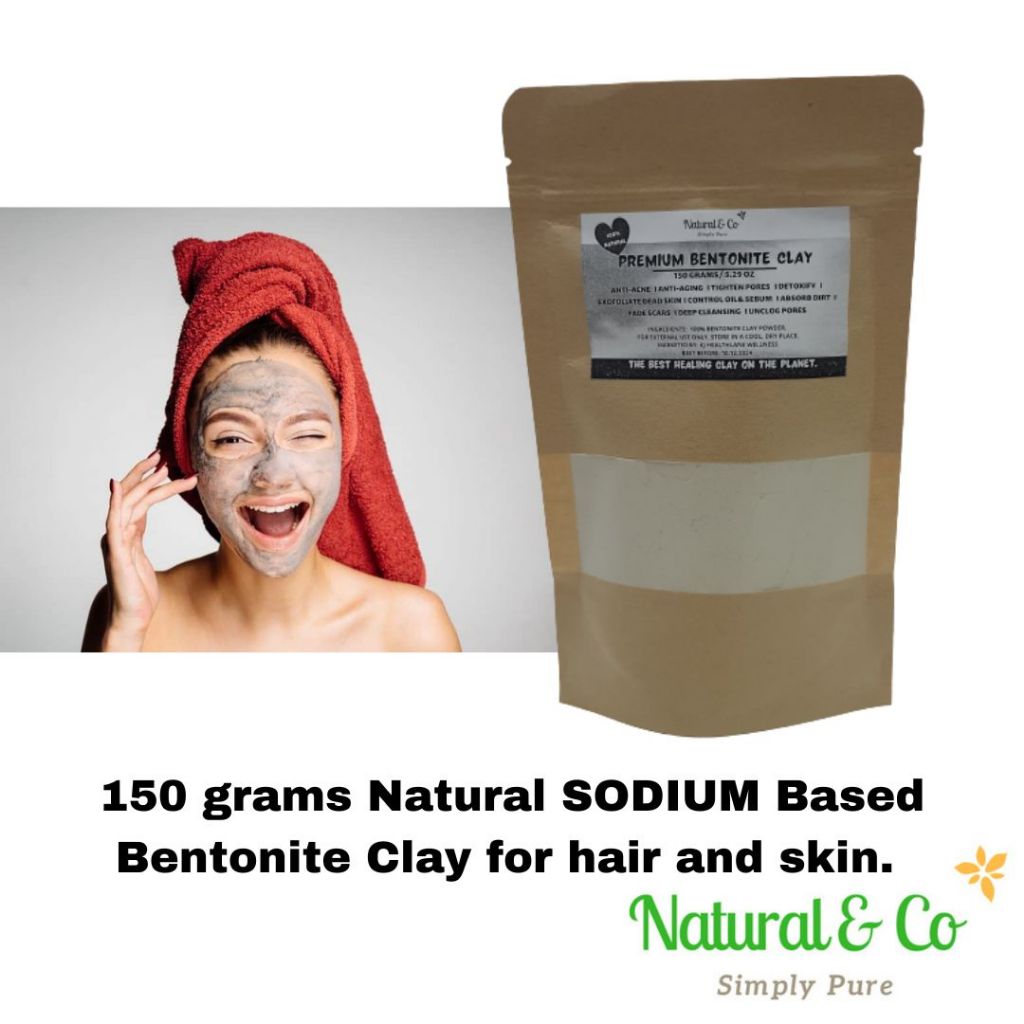 Natural & Co Premium Bentonite Clay 150grams | Shopee Malaysia
