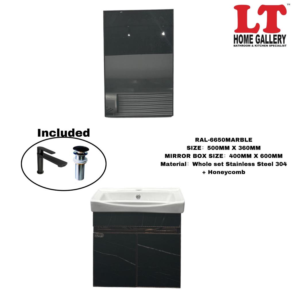 RALNO HONEYCOMB MARBLE BASIN CABINET RAL-6650MARBLE | Shopee Malaysia