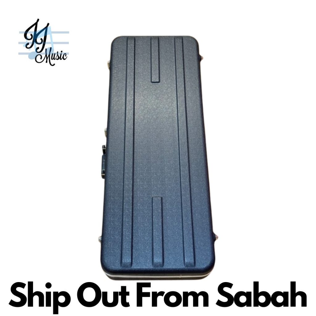 SQOE EC500 ABS Aviation Shock-Absorbing Rectangular Guitar Case, Black ...