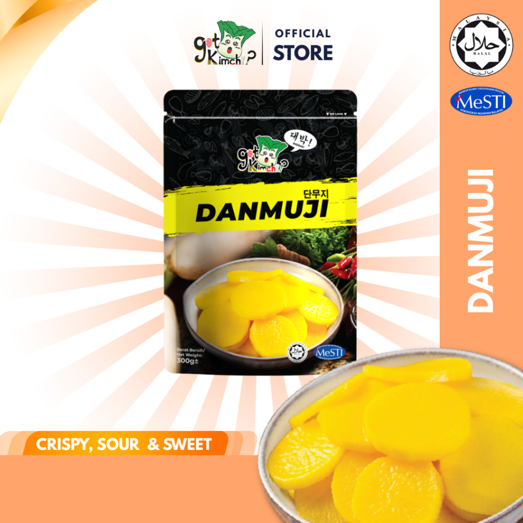 Halal Jakim Danmuji GotKimchi korean yellow pickle radish jeruk lobak ...