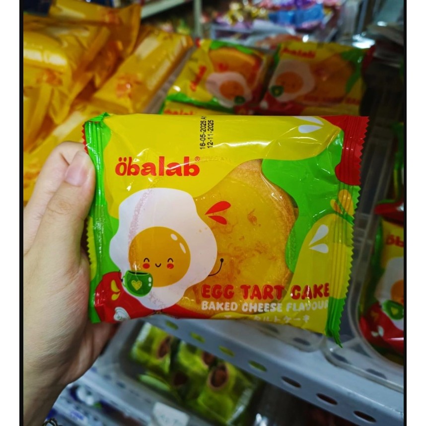 [1 PCS] [VIRAL] [EGGTART] [OBALAB] Obalab Egg Tart Cake 60g EXP 11/25 ...