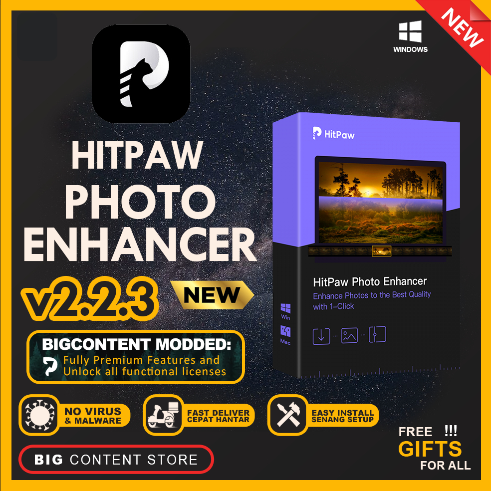 HitPaw Photo Enhancer v2.2.3 NEW 💯 EASY INSTALL SOFTWARE 💯 LIFETIME ...