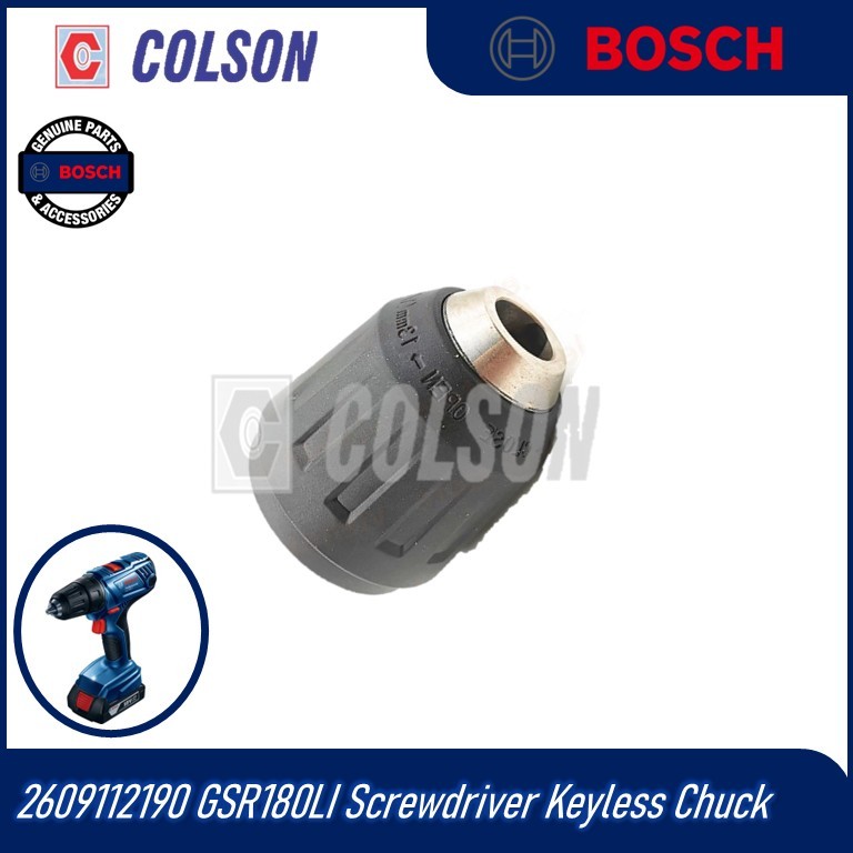 COLSON BOSCH 2609112190 GSR180LI Screwdriver Keyless Chuck | Shopee ...
