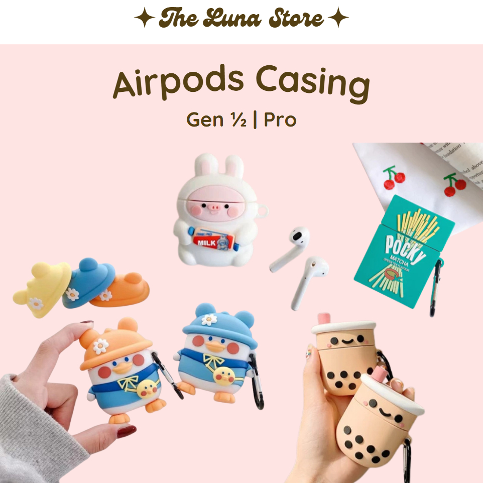 [READY STOCK] Silicon Rubber AirPod Case Gen 1/2 Airpods Pro ZLAP4 ...