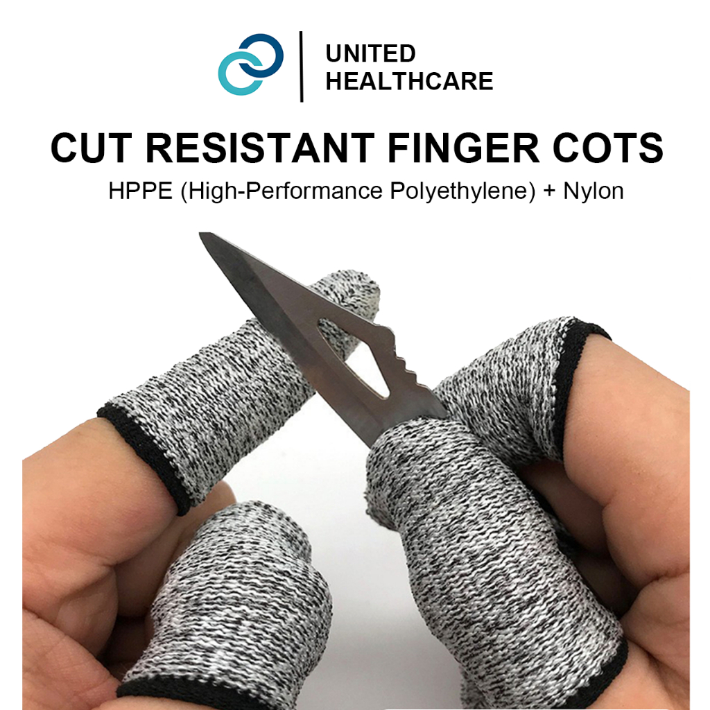Anti-Cut Finger Cots 2 Pcs Elastic Finger Guard Protector Fingertip ...