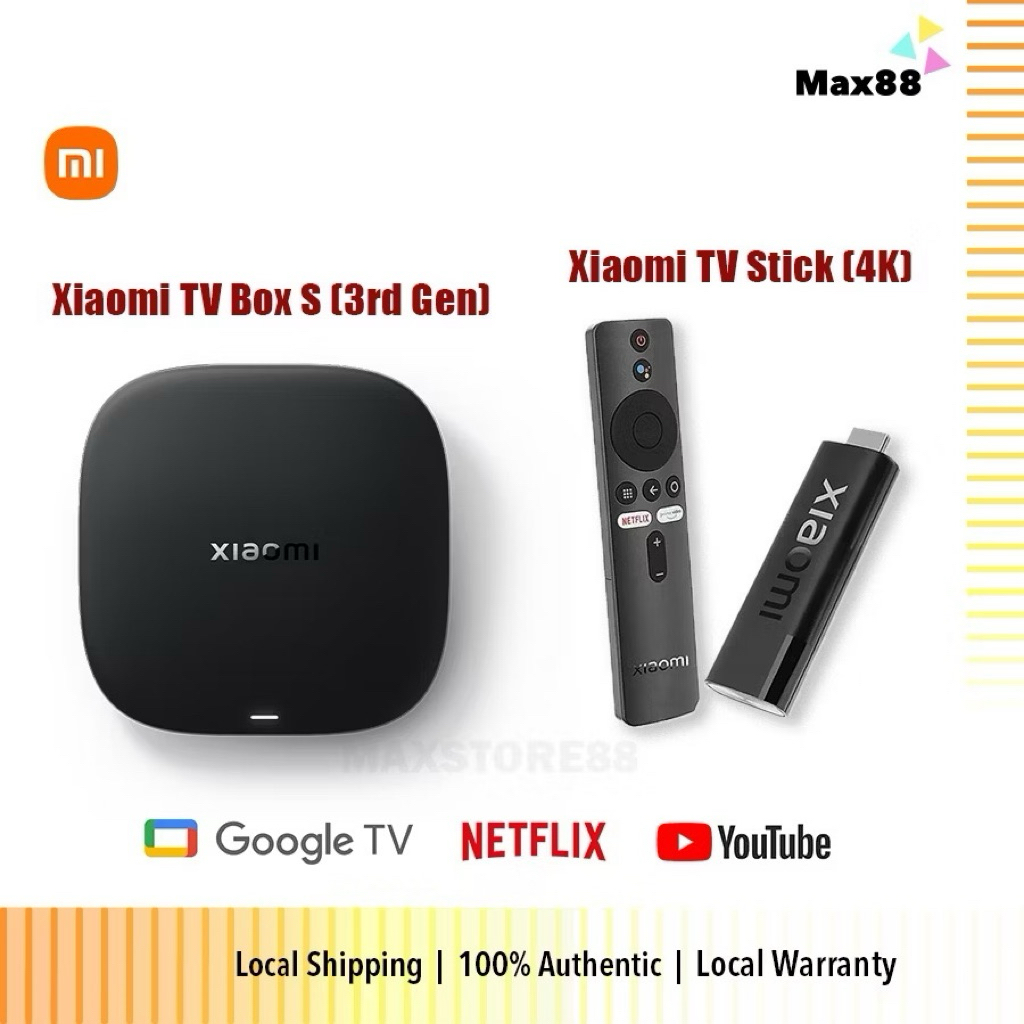 Xiaomi Smart TV Stick 4K (2nd Gen) | Mi TV Stick 1080P / 4K Android TV ...