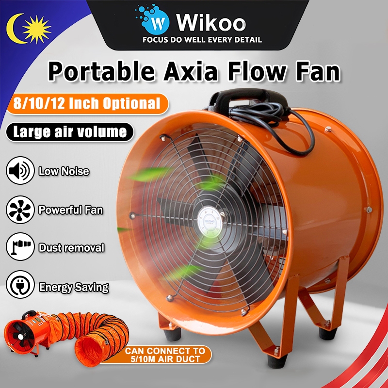 Industrial Exhaust Fan 8“ 10” 12”inches Flow Fan High Air Volume ...