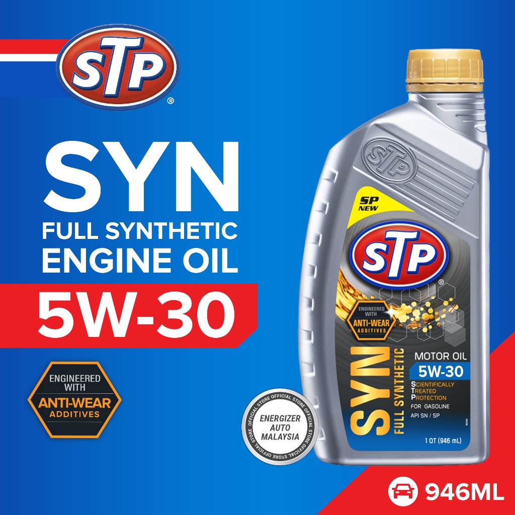STP SYN Full Synthetic Engine Motor Oil 5W-30 Minyak Enjin Fully Sintetik 946ml | Shopee Malaysia