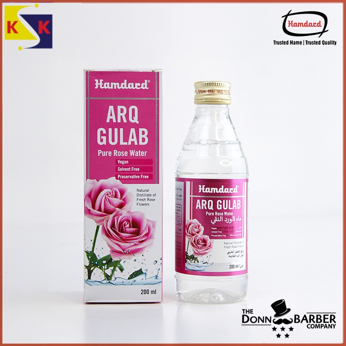 Hamdard Arq Gulab | 200 ml | All-natural Pure Rose Water | Unani ...