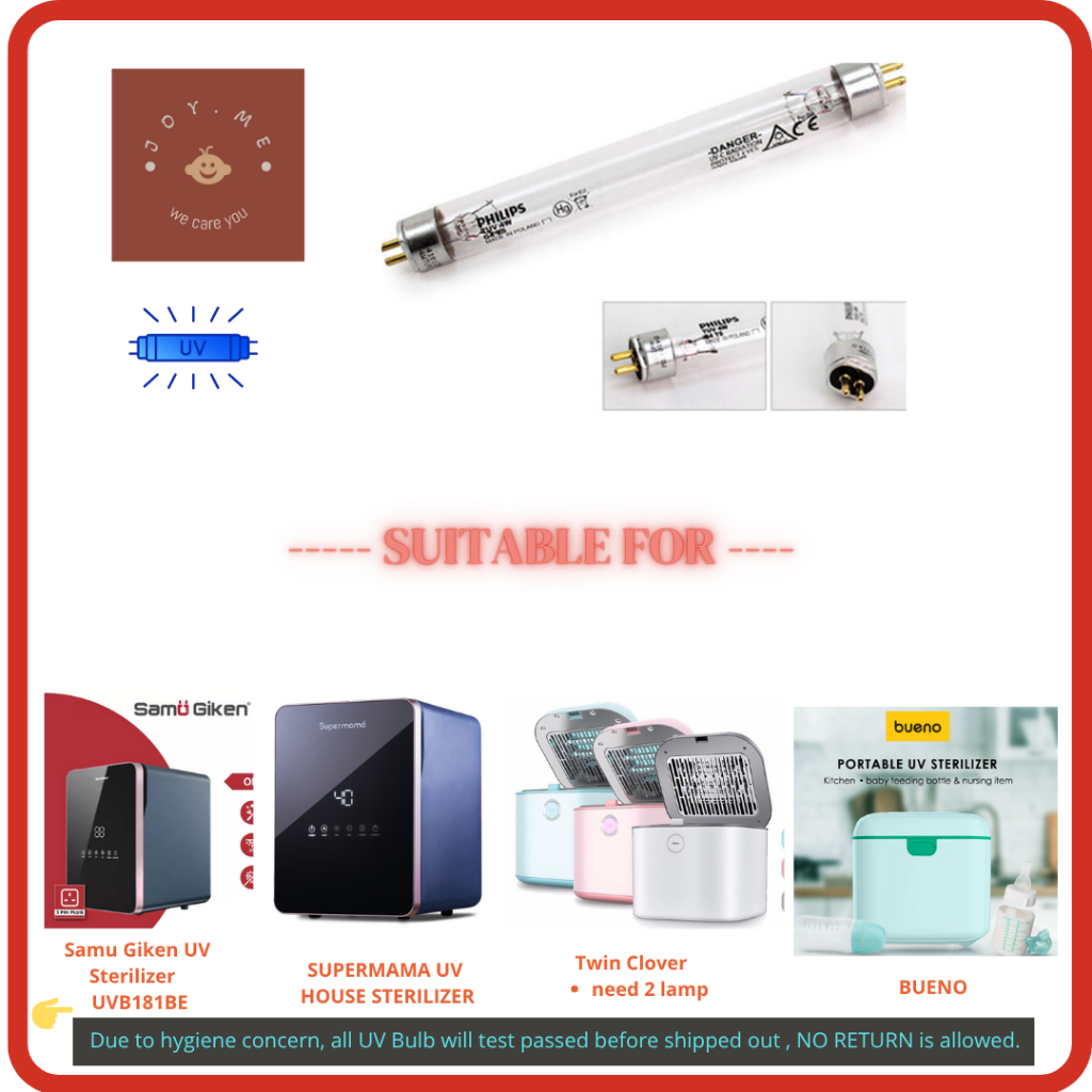 UV Replacement UV-C Bulb for Twin Clover/Supermama/ Samu Giken/Bueno ...