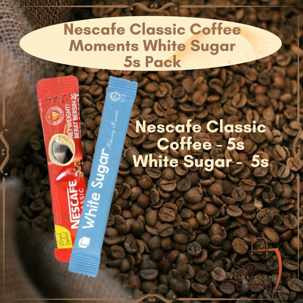 Nescafe Classic dan Gula Putih / Nescafe Classic Coffee Sachet and ...