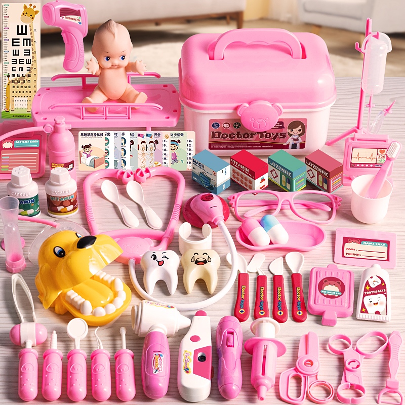 [Local delivery] 47Pcs Doctor Toys Set Medical Toy Doctor Pretend Play ...