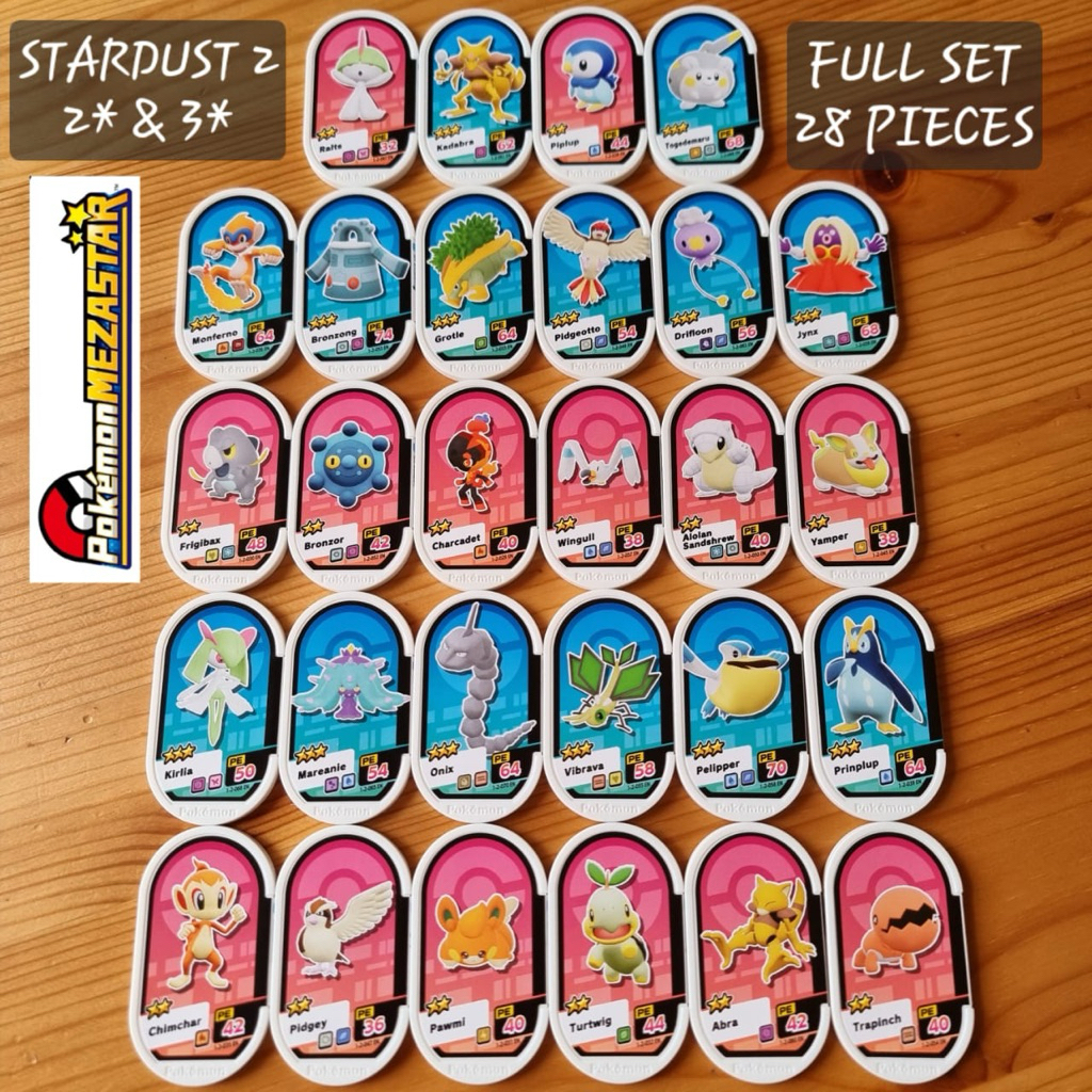 Pokemon Mezastar Stardust 2 (Original English Version) FULL SET 2 Stars ...