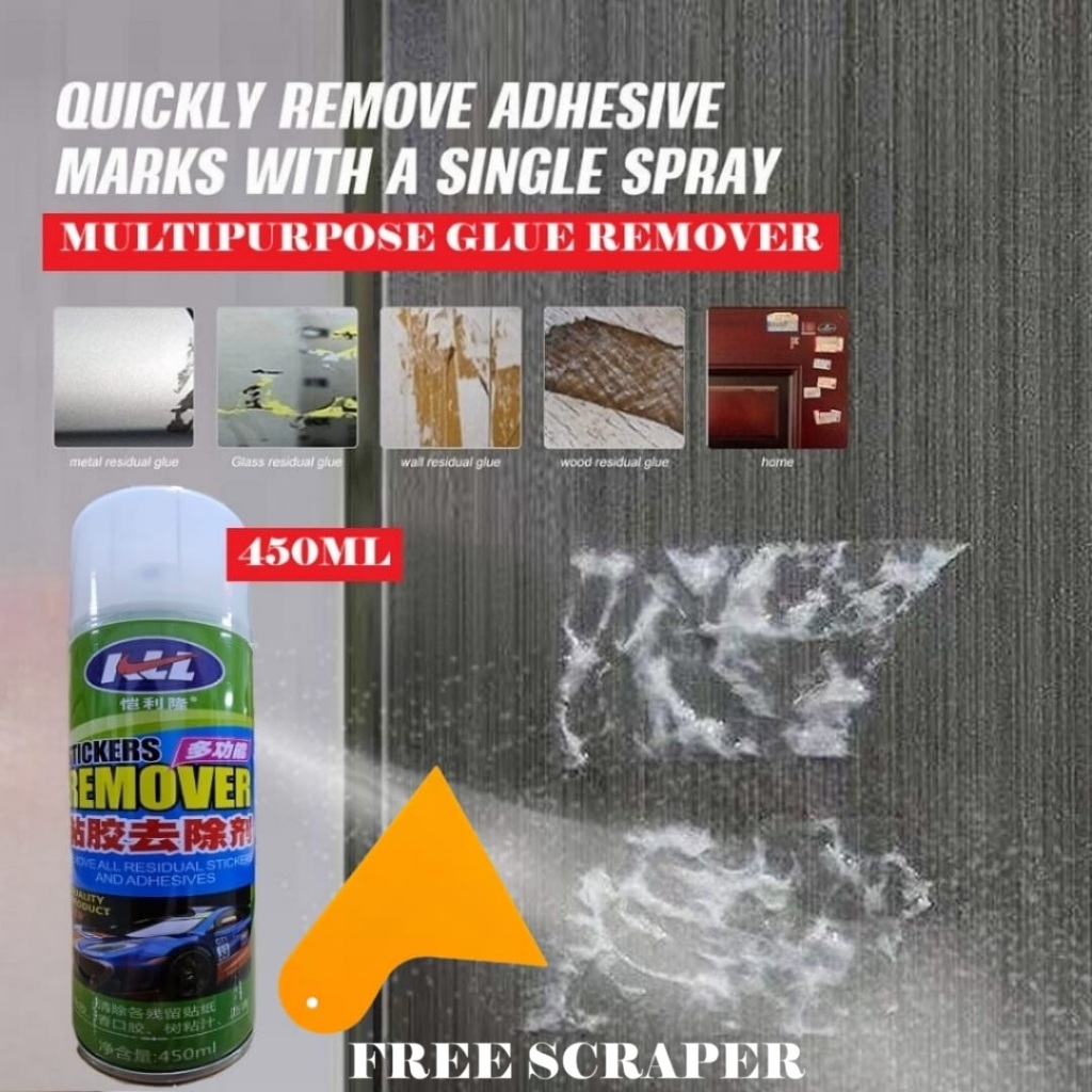 450ML Sticker Remover Spray Sticker Cleaner Glue Cleaning Car Home ...