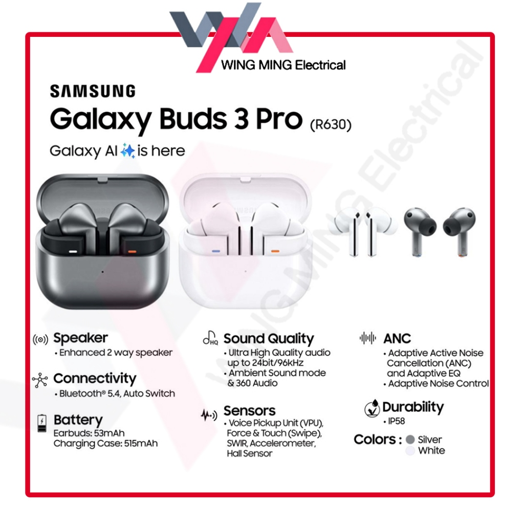 Original Samsung Galaxy Buds 3 / Buds 3 Pro SM-R630 SM-R530 AI ...