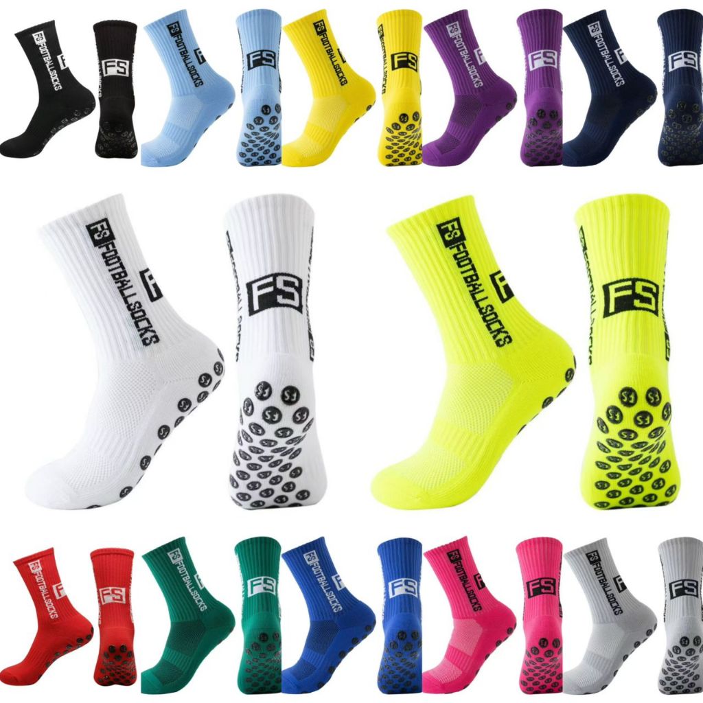 Sports Socks Round Silicone Non-Slip Football Socks for Men & Women ...
