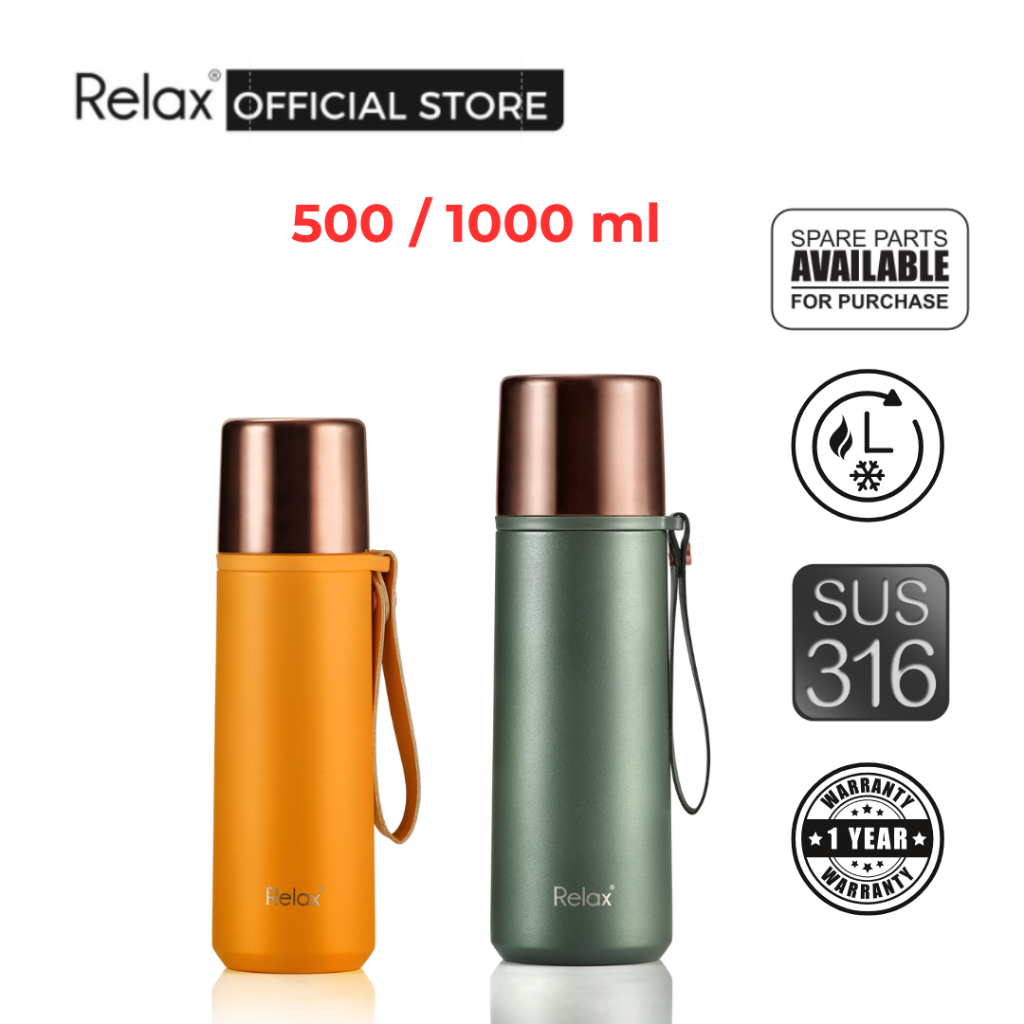 RELAX SUS316 Botol Termos Air Stainless Steel Thermal Flask 500 ...