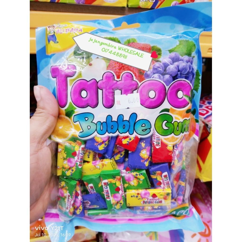 288g* Jomei Tattoo Bubble Gum ( HALAL )**0174488911*** | Shopee Malaysia