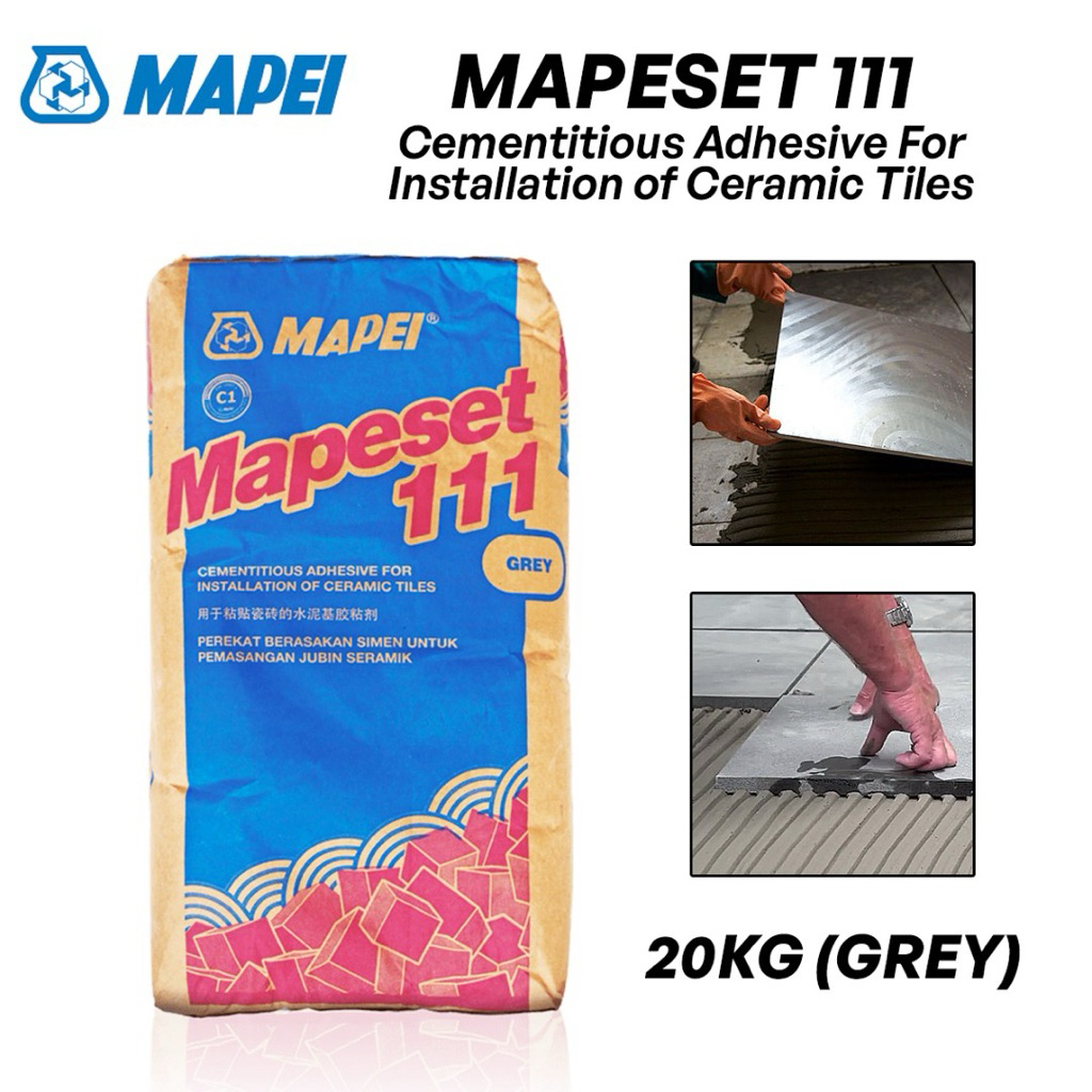 Mapei Mapeset 111 Cementitious Adhesive For Installation Of Ceramic ...