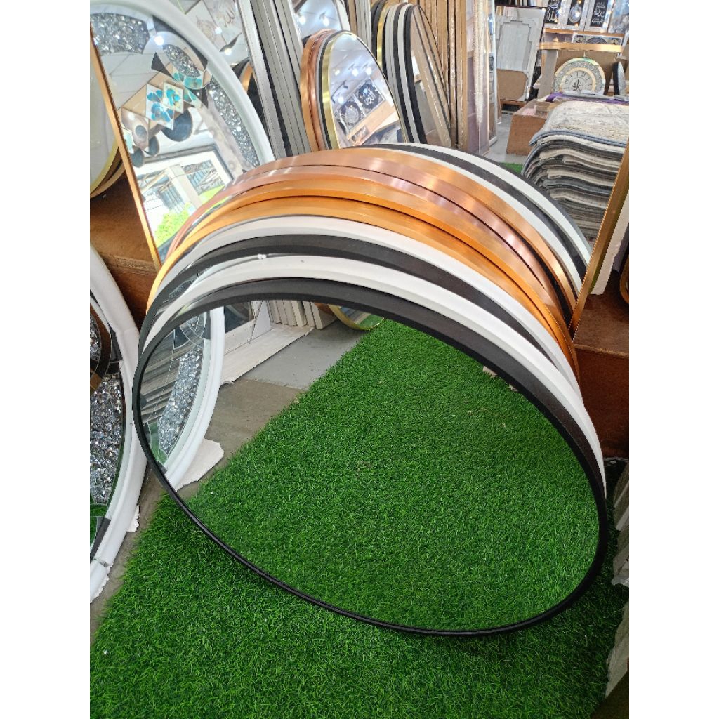 CERMIN BESAR BULAT DINDING BOLEH POS PICKUP HANTAR COD | Shopee Malaysia