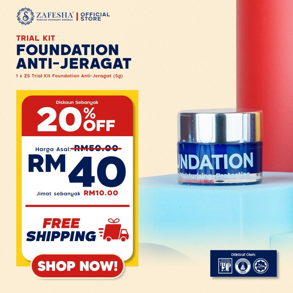 [HOT ITEM] ZAFESHA - FOUNDATION | Original HQ Krim Jeragat Cerah Kulit ...