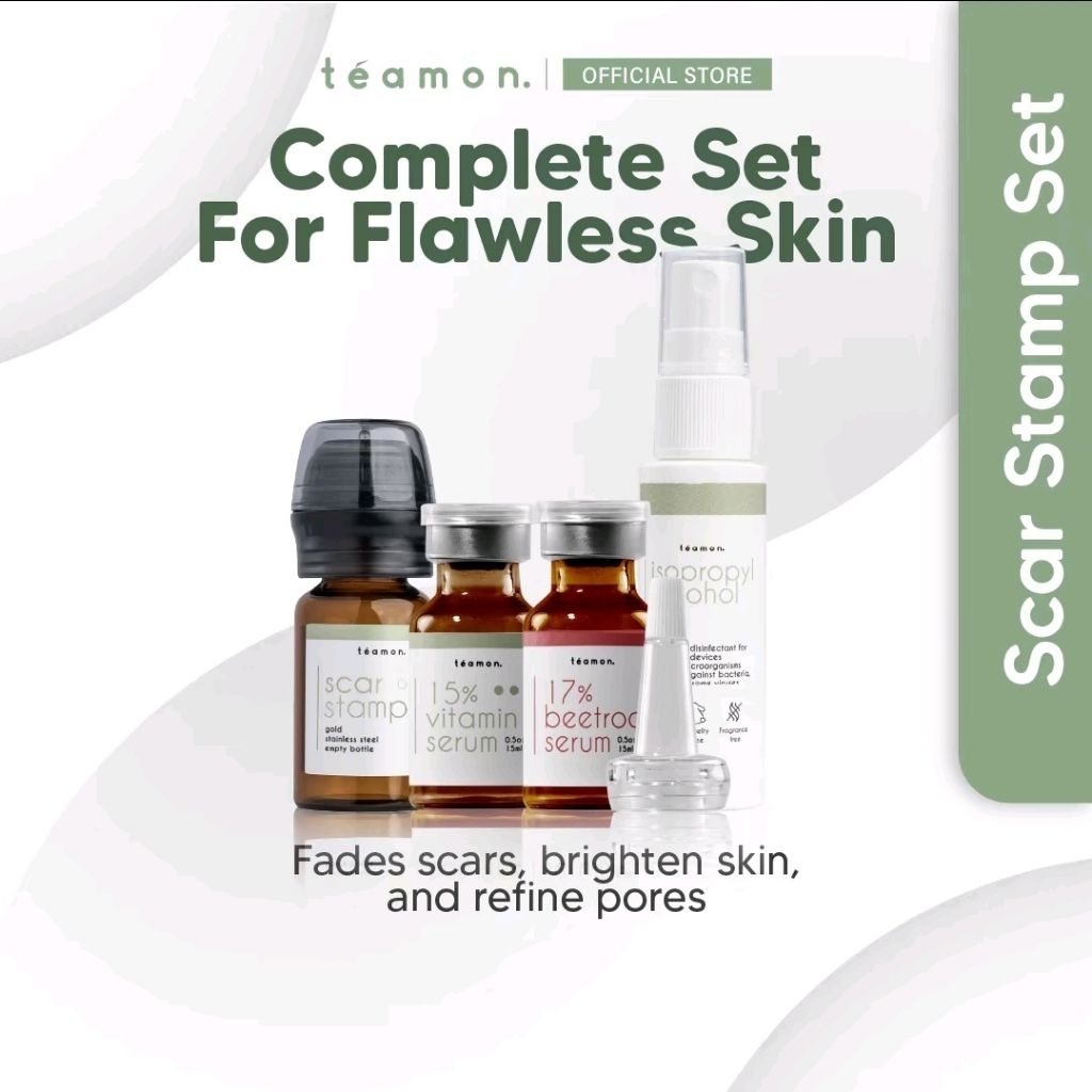 Teamon Scar Stamp Beetroot Vitamin C (Set Parut Gelap, Hitam ...