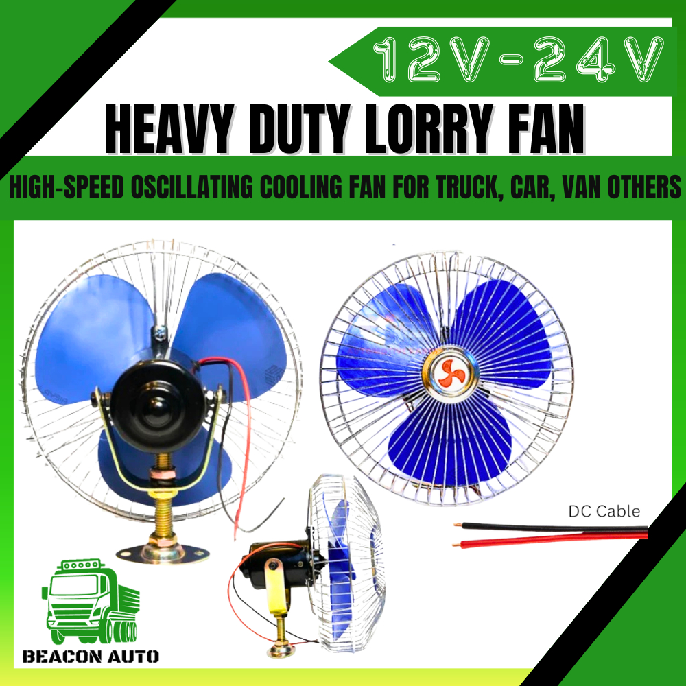 Beacon Auto Kipas Lori 8 Inci 12V/24V Tugas Berat Kipas Berayun ...